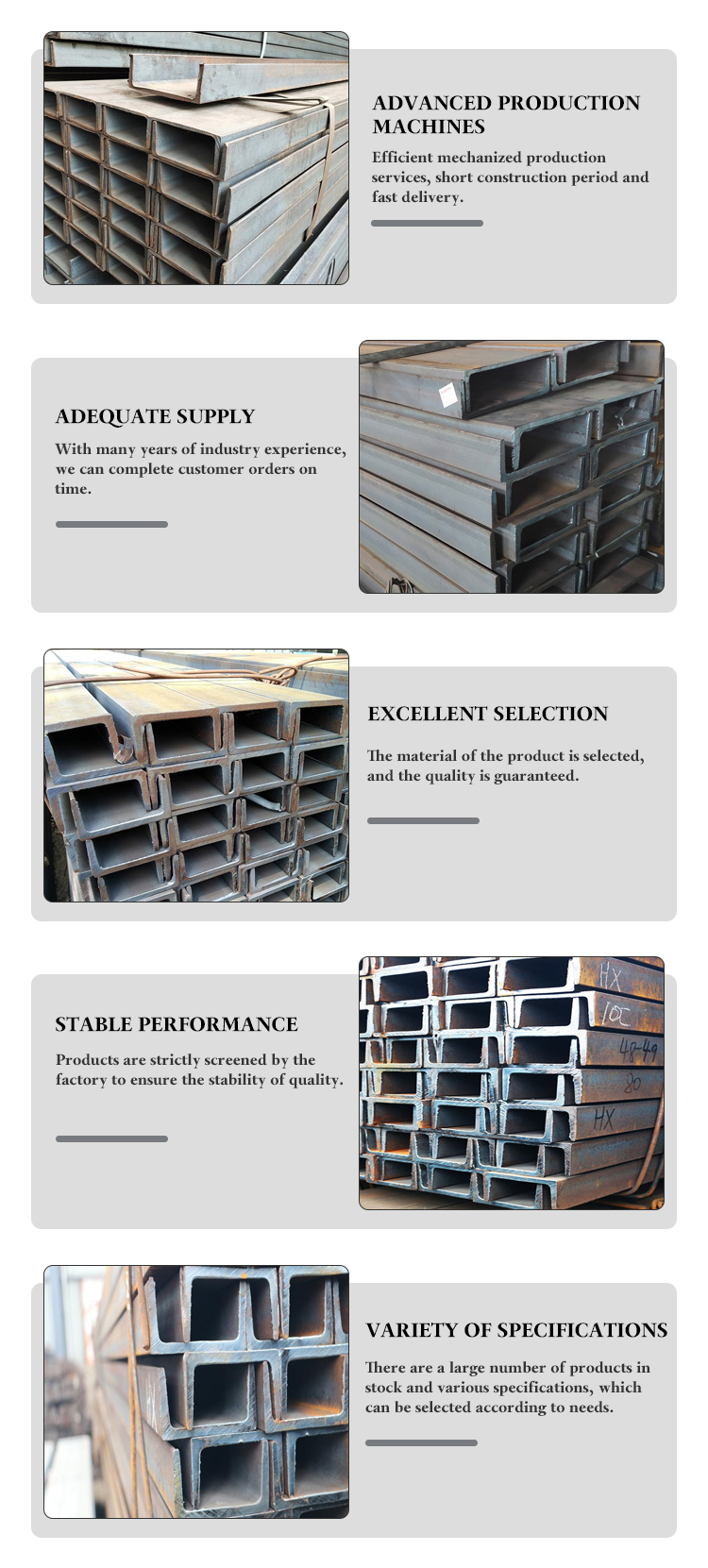 Carbon Steel U Channels - Carbon Steel c Channel Manufacturer In China ...