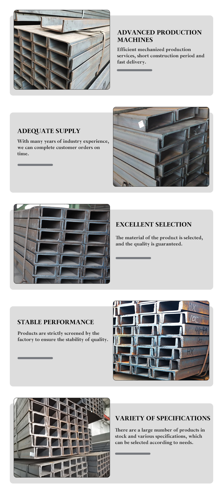 Carbon Steel Channels Processing - Carbon Steel c Channel Manufacturer ...